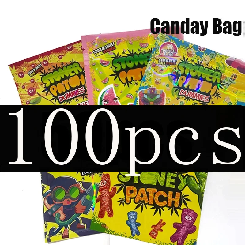 50/100pcs Candy Food Gift Bag Plastic Pouch DIY Jewelry Snack Sealing ...
