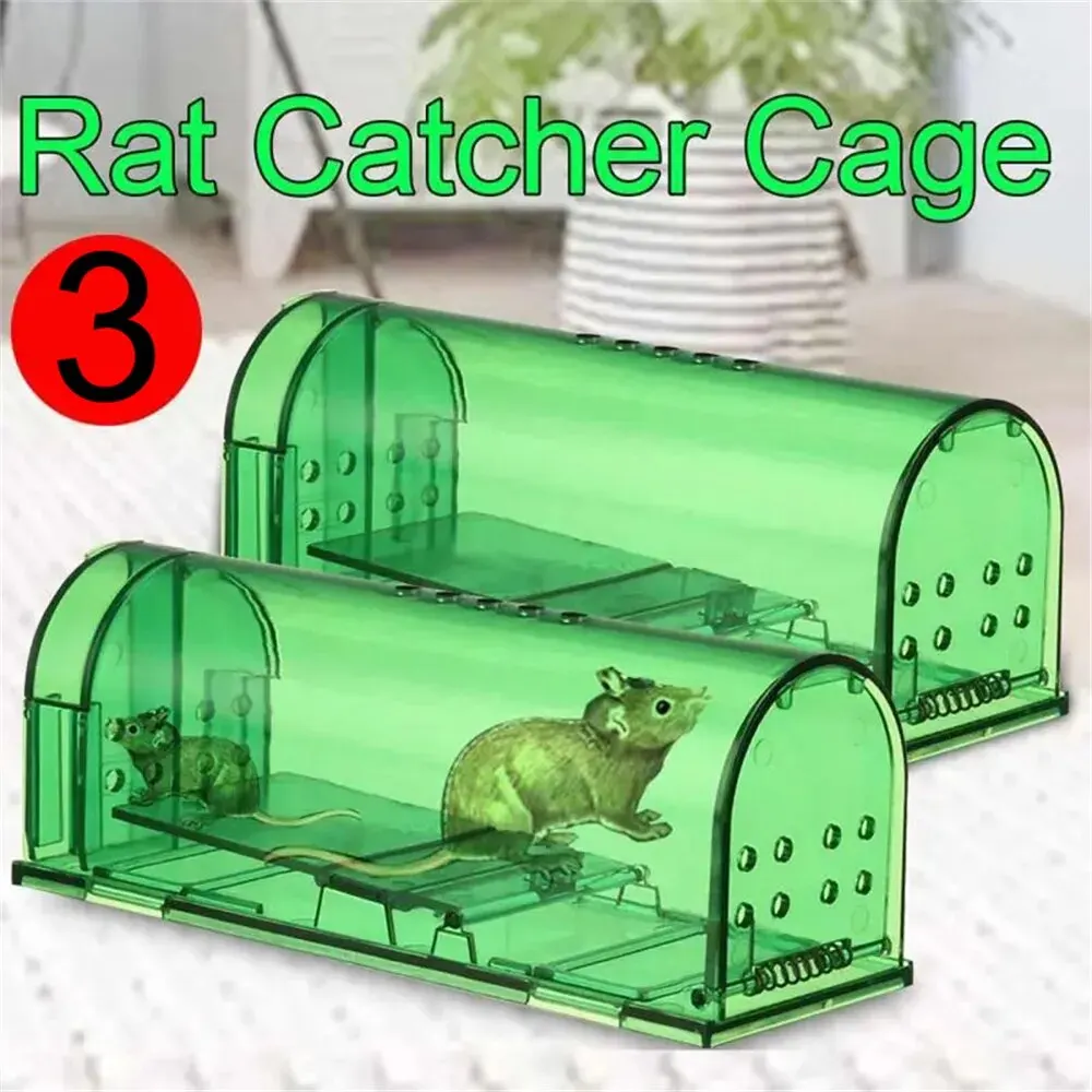 3Pcs-Transparent-Mouse-Trap-Rodent-Mice-Live-Catcher-Reusable-Small ...