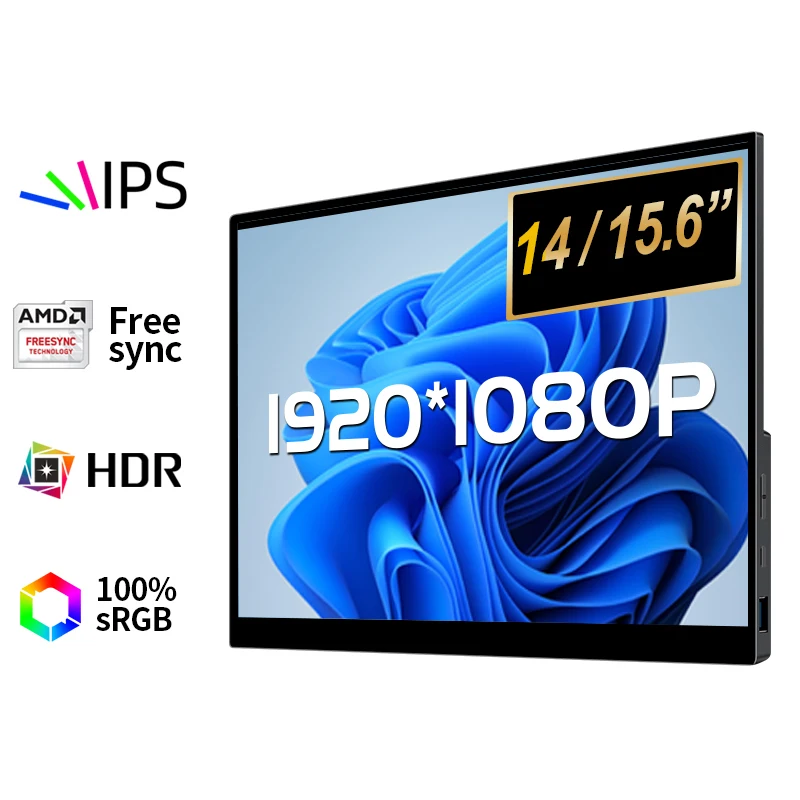 14-15-6-Inch-1920x1080p-Portable-Monitor-100-sRGB-350Nit-with-Hidden ...
