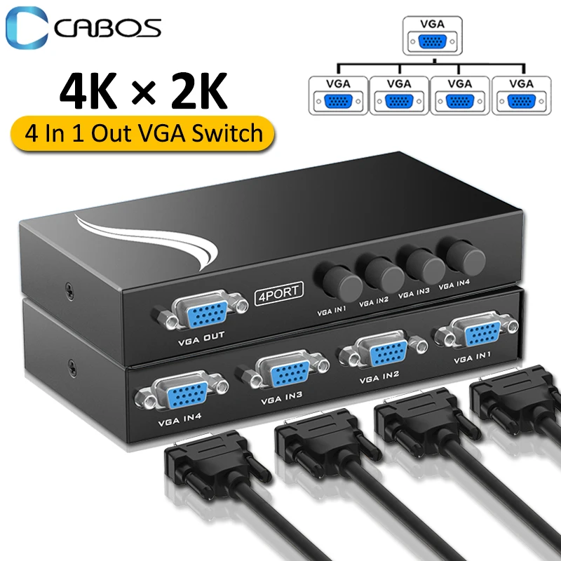 4-In-1-Out-VGA-Switch-Splitter-2-In-1-Out-VGA-HD-Video-Converter ...
