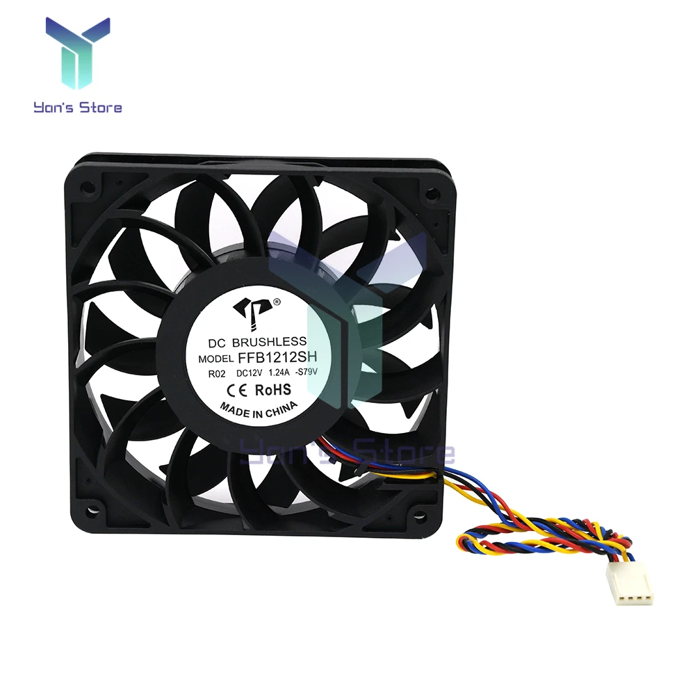 FFB1212SH-4710KL-04W-B56-12025-12V-12CM-High-Speed-Wind-Volume-Fan-for ...