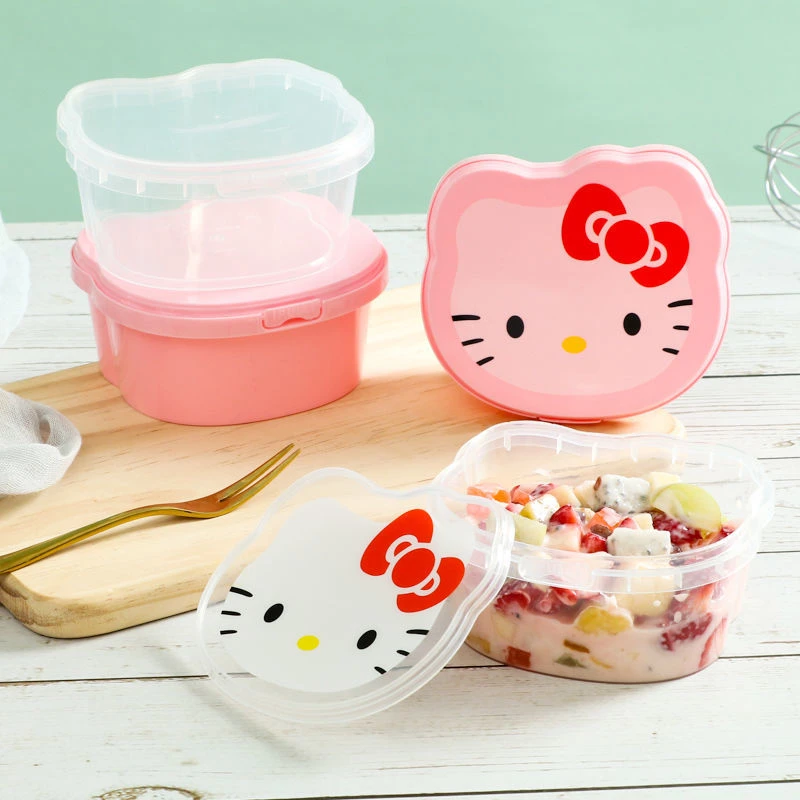 400ML Bento Box Kawaii Sanrio HelloKittys Cartoon Cute Packing Box Home ...