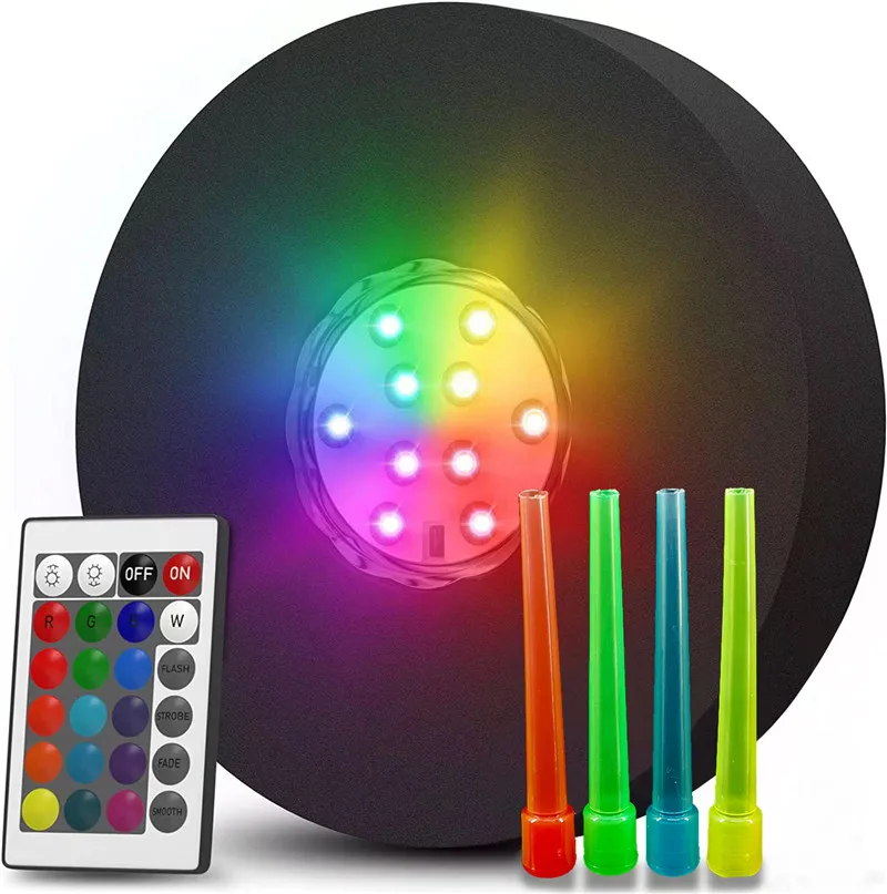 Yimi hookah eva esteira led coaster rgb 16 cores shisha base esponja ...