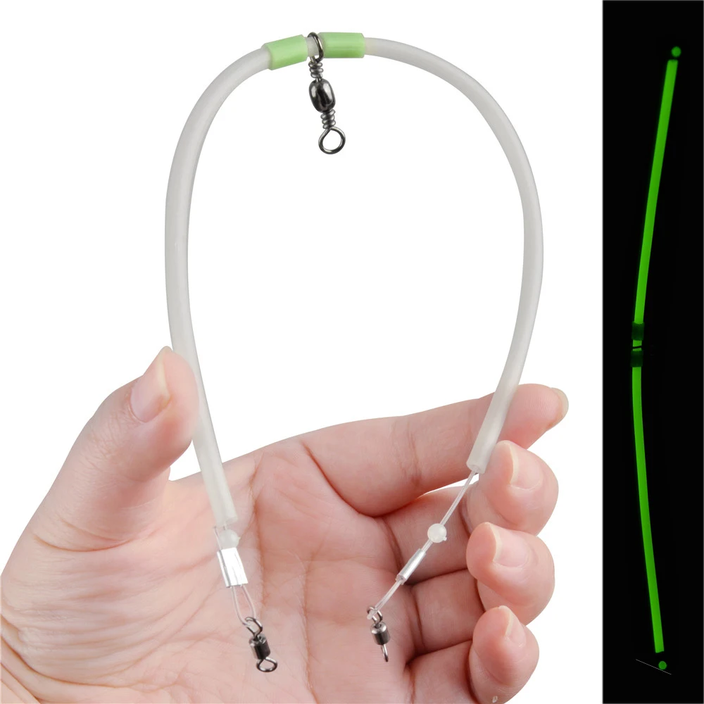 10Pcs-Fishing-leader-line-Saltwater-Wire-leader-Crossline-Luminous-tube ...