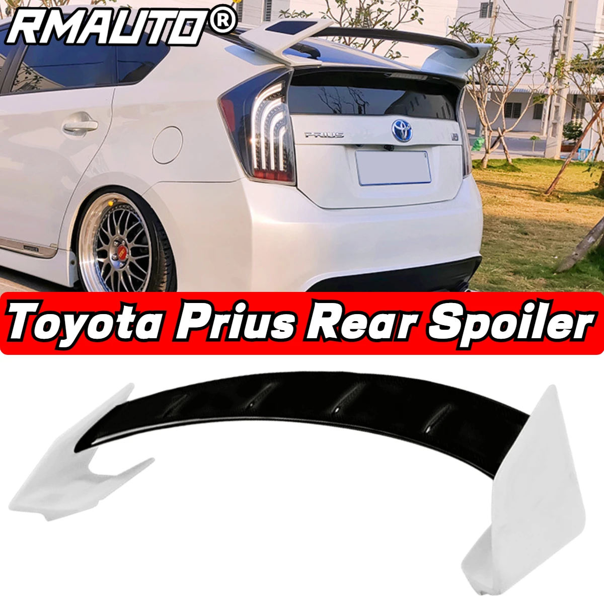 RMAUTO Carbon Fiber ROWEN Style Rear Trunk Spoiler Wing Lip Body Kit ...