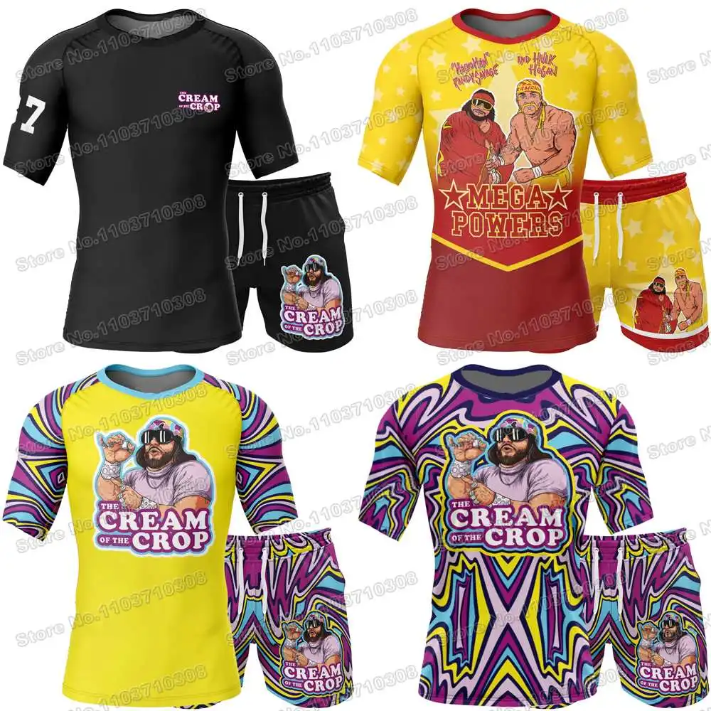 Macho Man Randy Savage Rash Guards Surfing Jersey Beach Shirts Swimwear ...