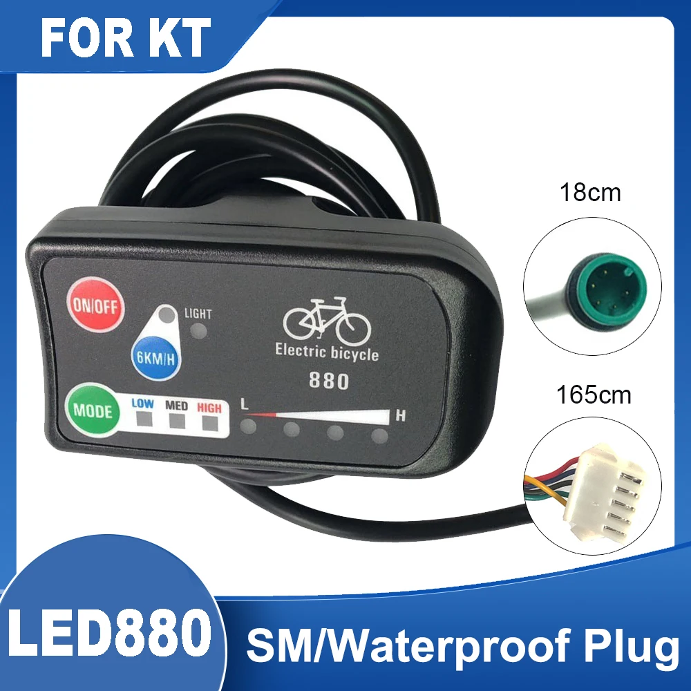 E-Bike-LCD-Display-Screen-36V-48V-LED880-Electric-Bike-Display-for-KT ...