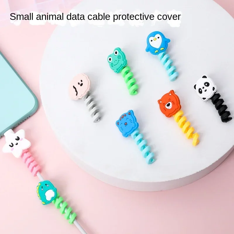 Cable-Sleeve-with-Cable-Bite-Protector-Cute-Animal-Flower-TPU-Soft ...