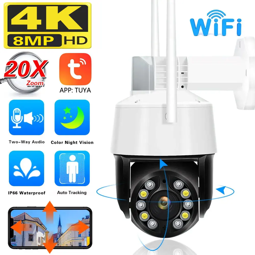 4K-8MP-Wireless-PTZ-Camera-20X-Optical-Zoom-Two-Way-Audio-IP-Camera-AI ...