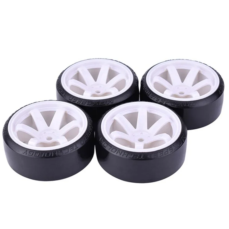 4PCS 1/10 RC Drift On-road Wheel Hard Pattern Tyre for 1:10 Tras D4 HSP ...