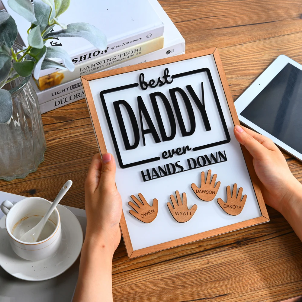 Personalized-Wooden-Frame-Perfect-Father-s-Day-Gift-Custom-Name-Acrylic ...