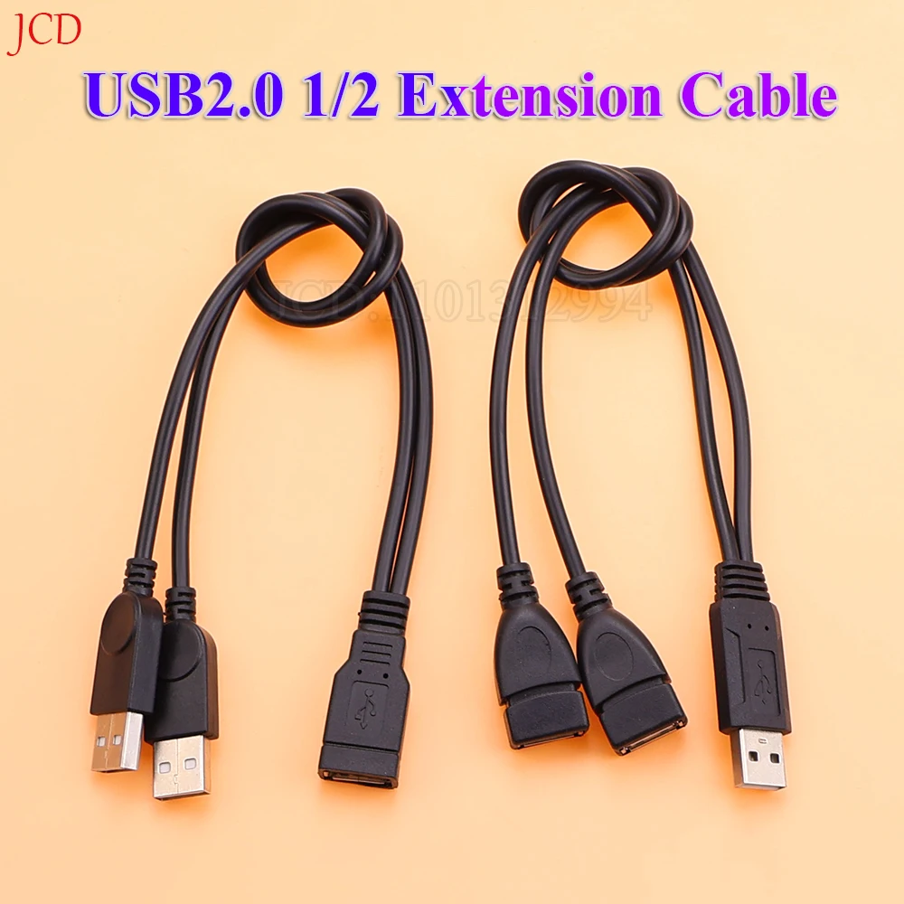 1 piece USB 2.0 Cable USB Double Splitter Adapter Cable 1 to 2 Female ...