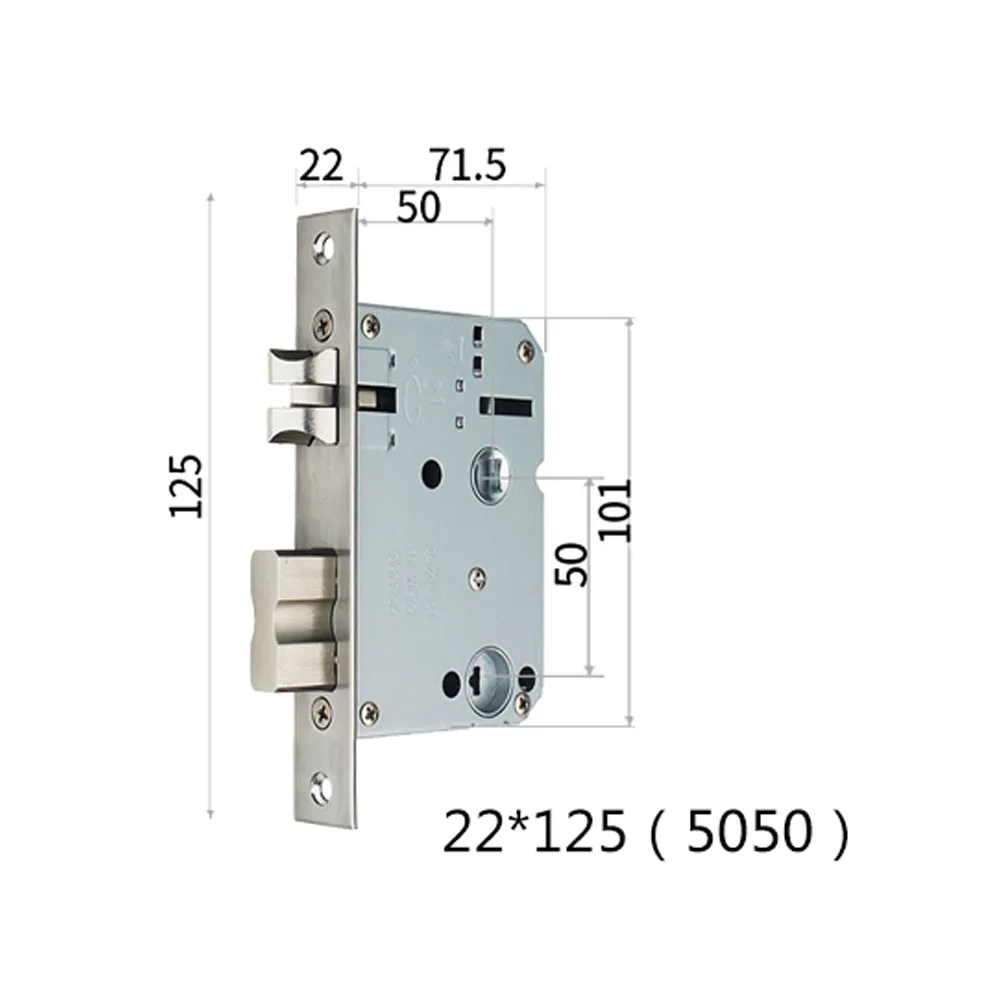 Smart-fingerprint-lock-body-special-mortise-smart-lock-5050-125mm-240mm ...