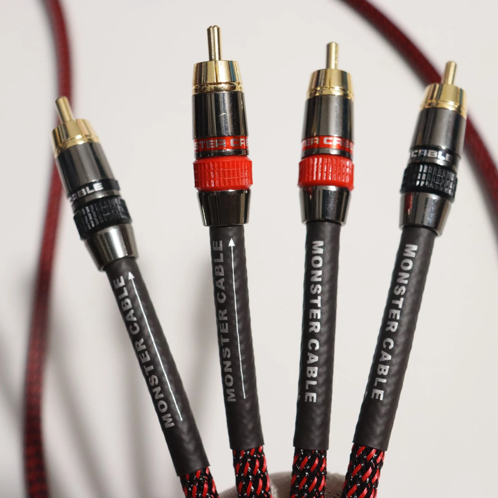 1pair High quality monster HIFI audio cable with Original gold-plated ...
