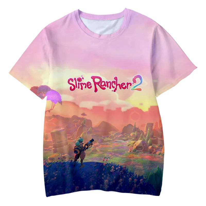 Game-Slime-Rancher-2-3D-Printed-T-Shirt-For-Men-Clothes-Cartoon-Funny ...