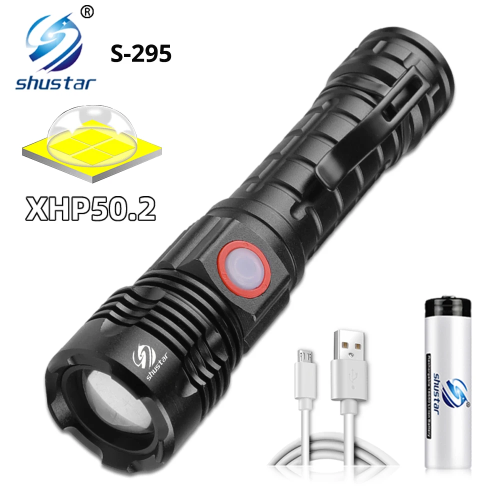 High-Power-Led-Flashlights-XHP50-2-Lamp-Bead-Powerful-Flashlight-5 ...
