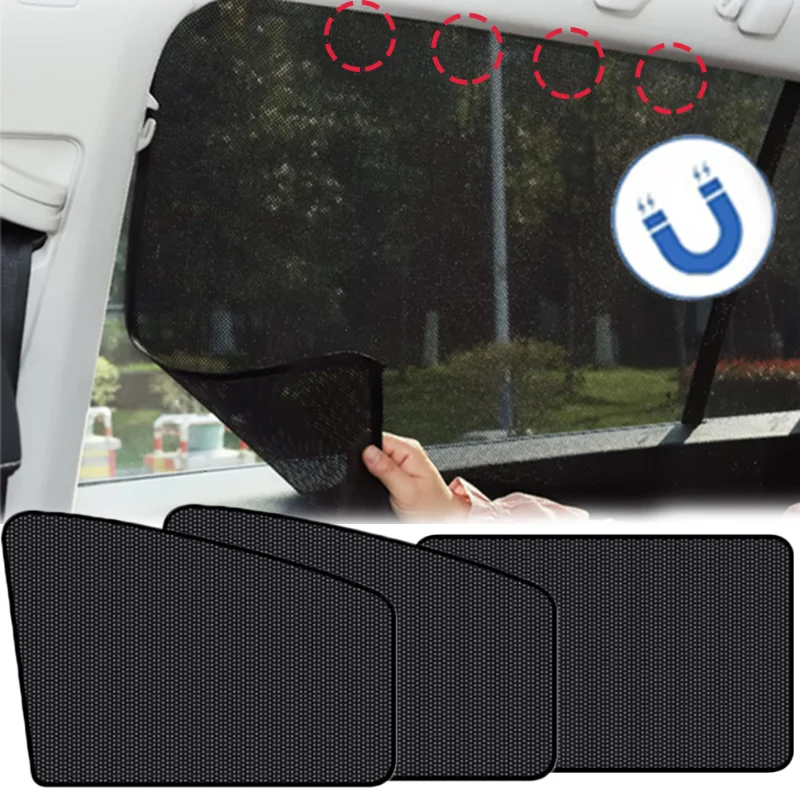 Car-Magnet-Adsorption-Window-Cover-Sunshade-5D-Carbon-Yarn-Mesh-Curtain ...