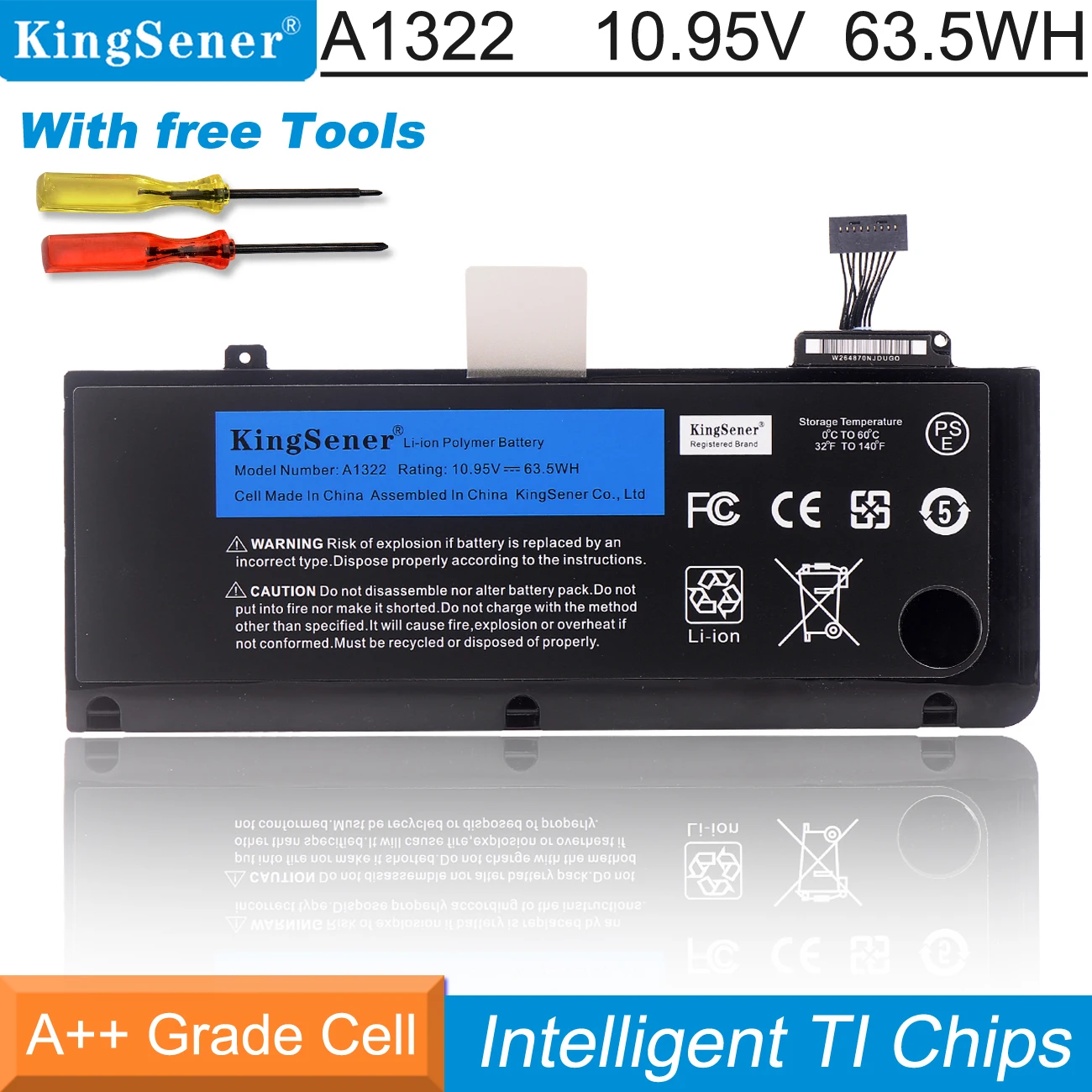 Kingsener A1322 A1278 Battery For Apple Macbook Pro 13" 2009 2010 2011 ...