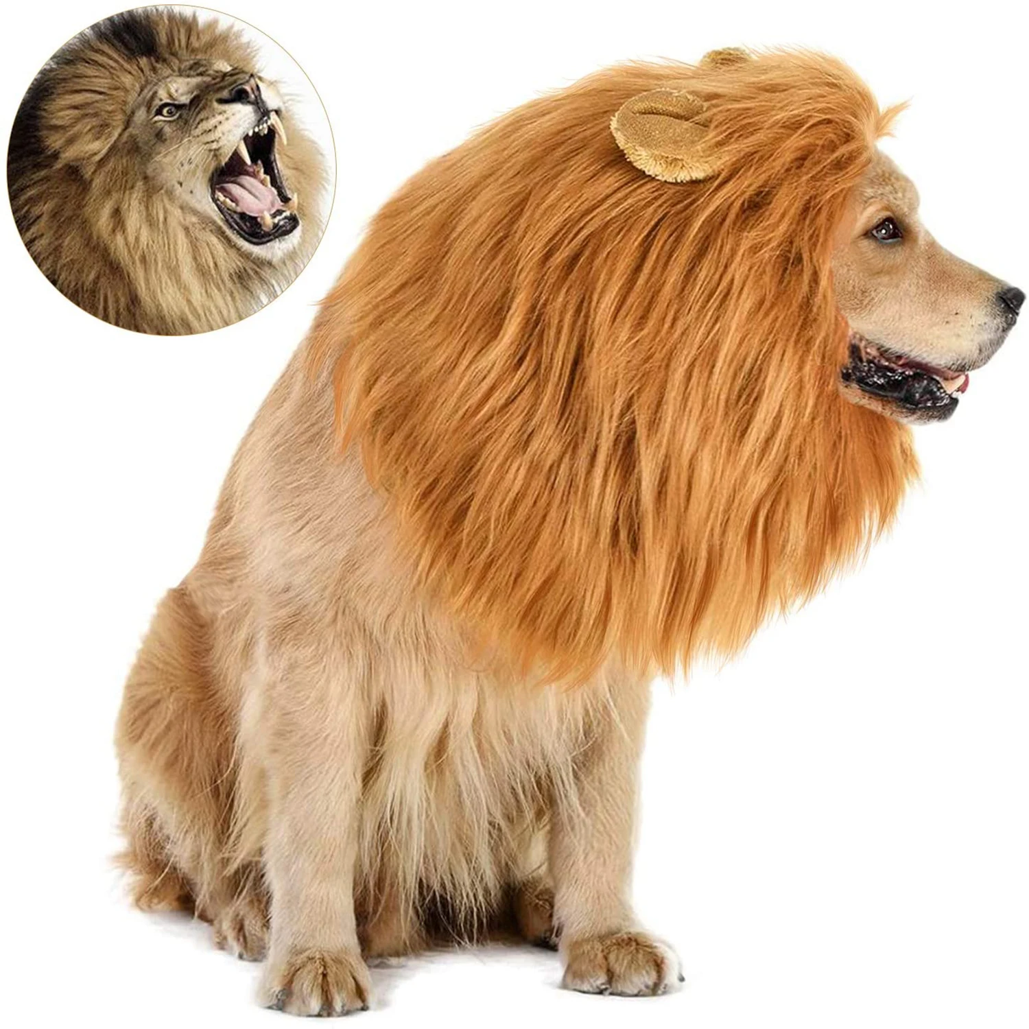 Grappige-Pet-Hoed-Leeuw-Manen-Voor-Honden-Kat-Cosplay-Dress-Up-Puppy ...