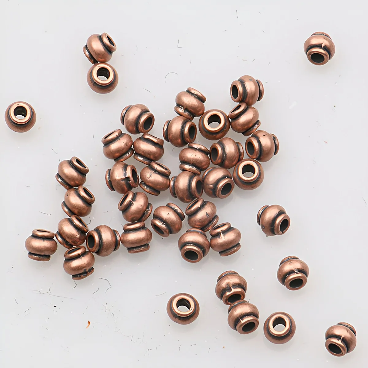 80Pcs 4mm copper color lantern shaped spacer beads H0374 - AliExpress 36