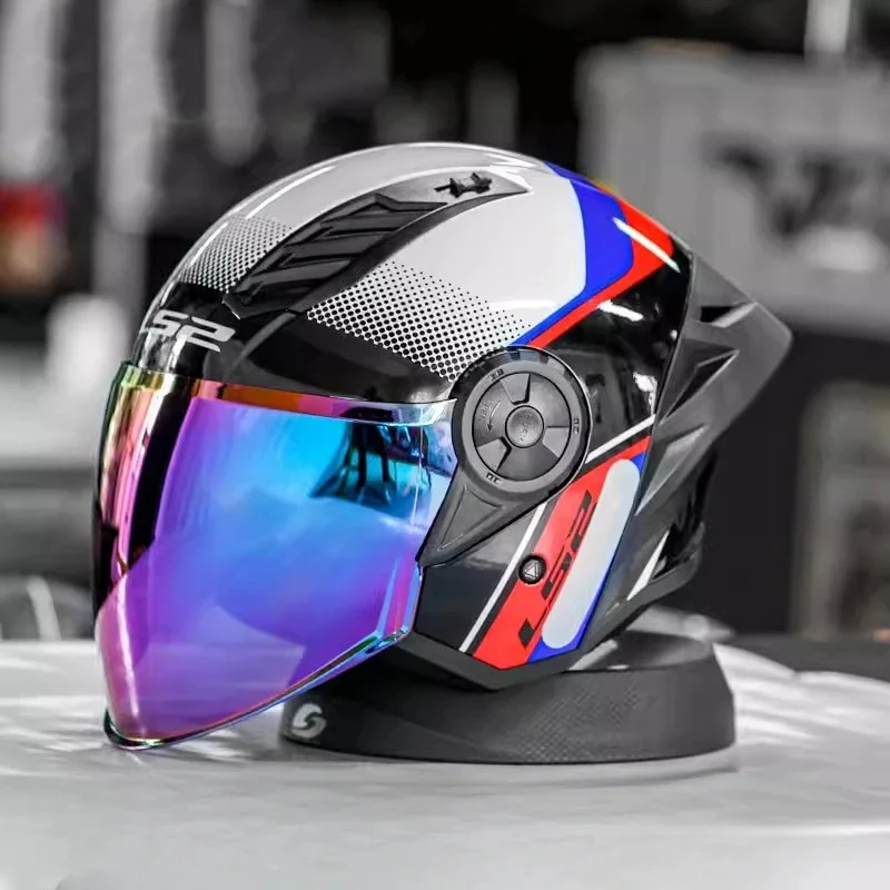 New 2024 Original LS2 OF616 Helmet Motorcycle Large Tail Wing Built in ...