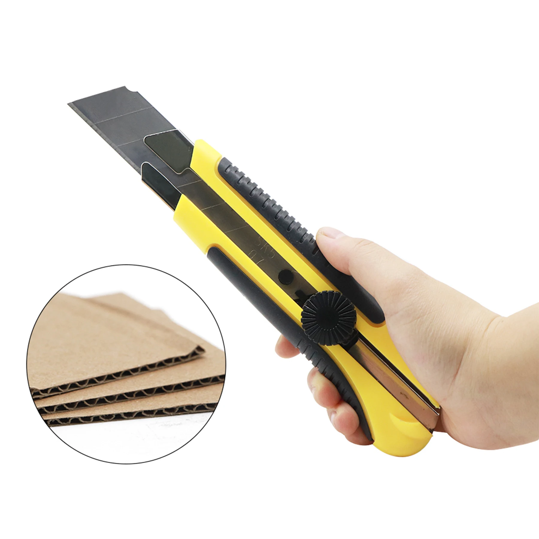 25MM-Heavy-Duty-Utility-Knife-Box-Cutter-SK-5-Retract-Blades-Snap-Off ...