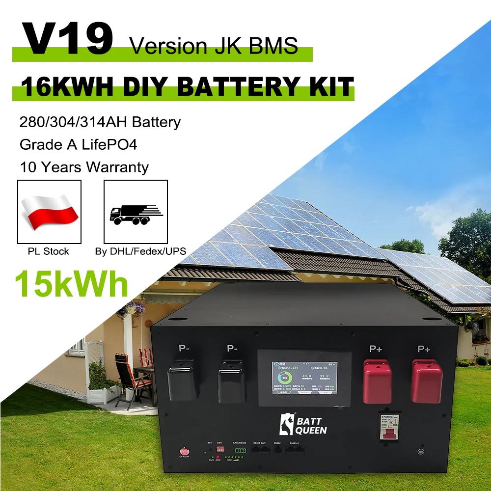 Caja JK BMS 51. Kits de baterías LiFePO4 de 2V, 280AH, 314AH, 320AH ...