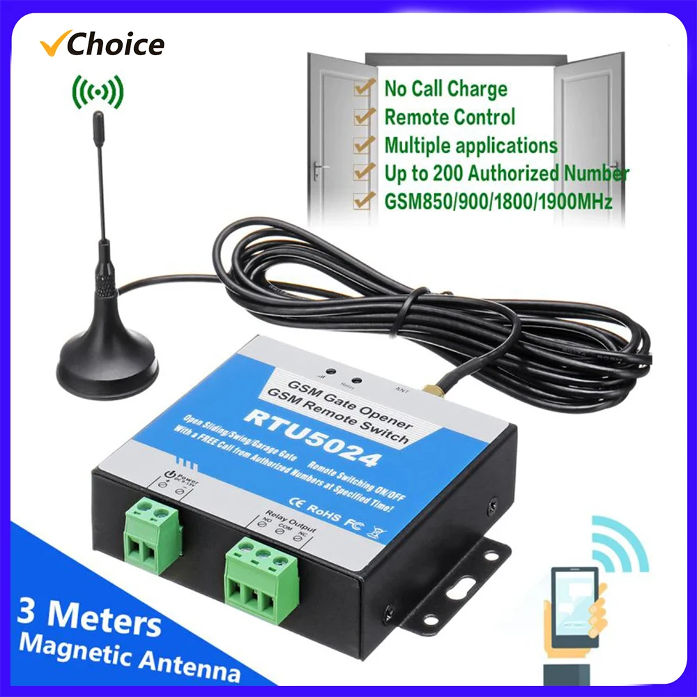 GSM-Door-Gate-Opener-Remote-On-Off-Switch-Free-Call-SMS-Command-Support ...