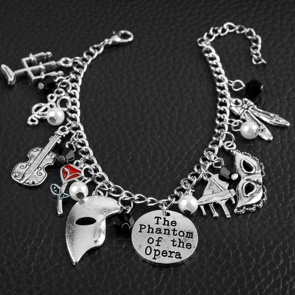 The-Phantom-Of-The-Opera-Bracelets-Mask-Dance-Guitar-Charm-Classic-Bracelets-For-Women-Fashion ...