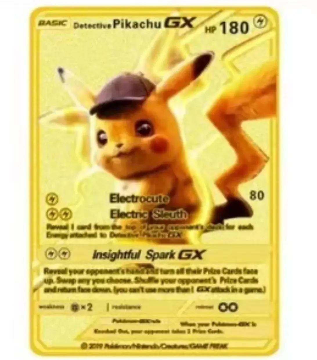 37 Styles 10000PH Gold Metal Card Arceus Pikachu Charizard VMAX Spanish ...