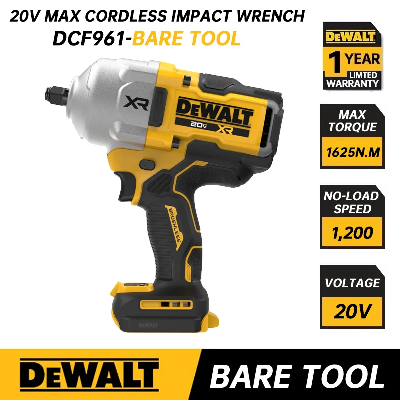 DEWALT-DCF961-Cordless-Impact-Wrench-20V-MAX-XR-Brushless-1-2-In-High ...