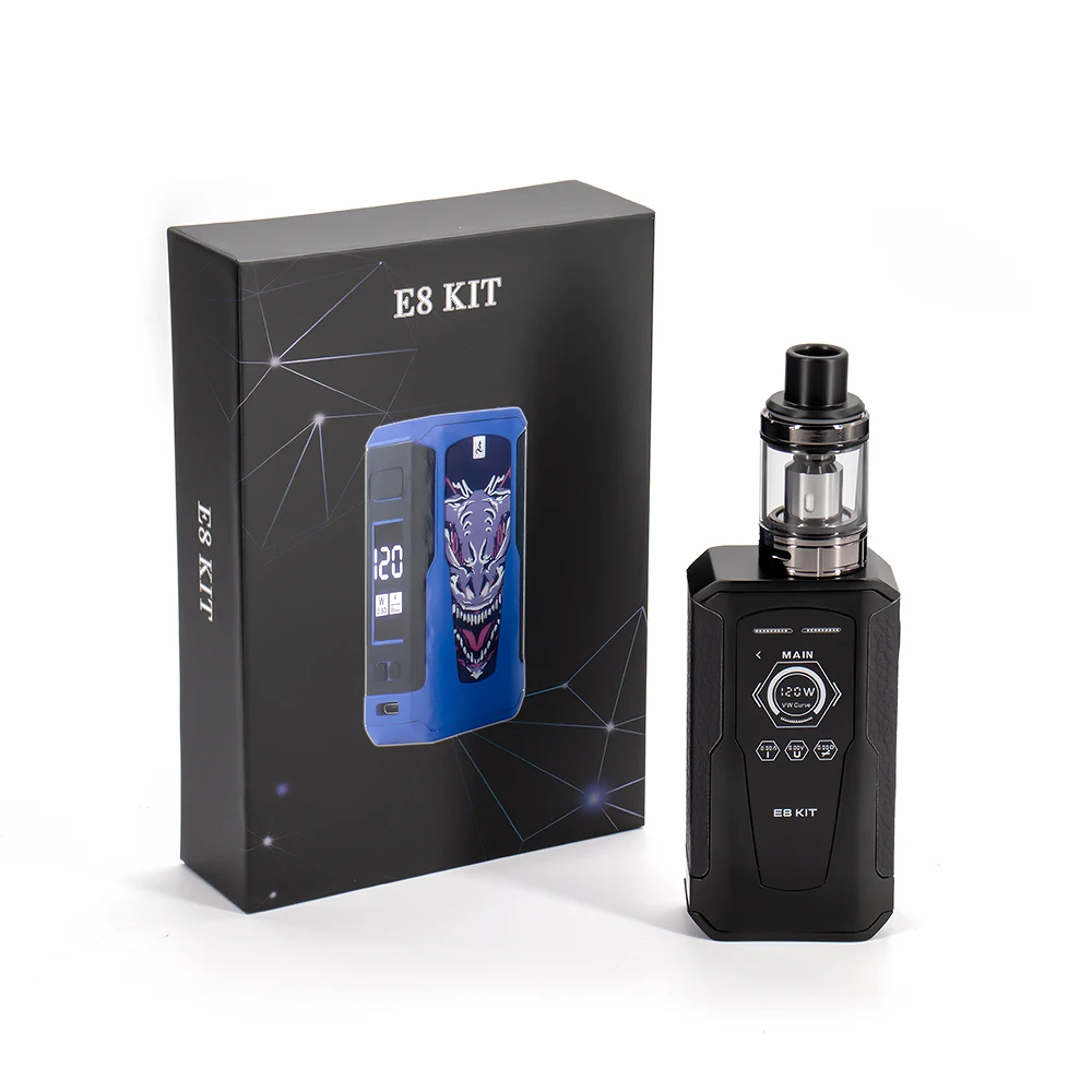 Electronic-Cigarette-Box-Mod-Vaper-Pen-120W-Vape-kit-Build-in-2200mah ...