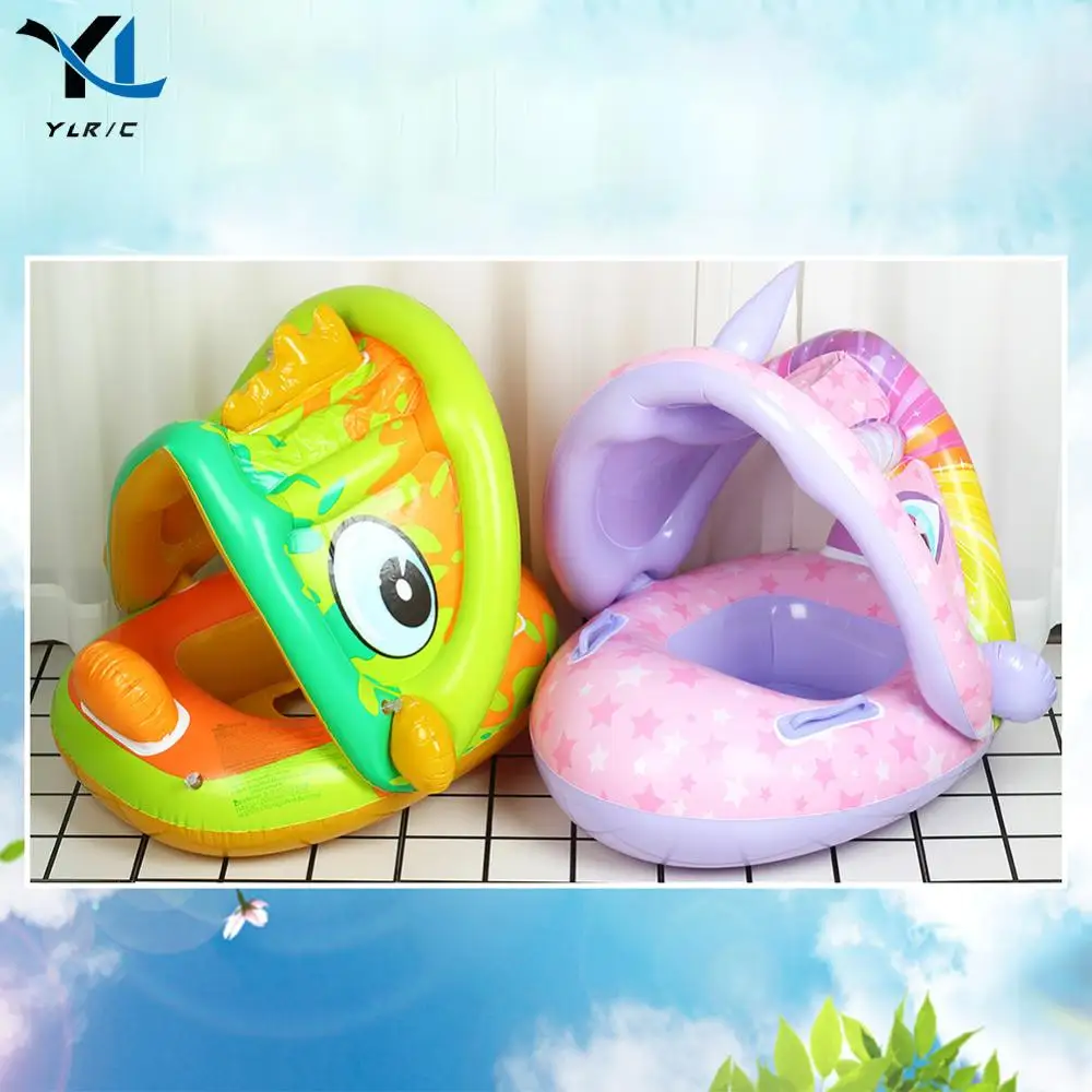 PVC-Swimming-Lifebelt-Ring-Wear-Resistant-with-Sun-Shade-Swimming-Pool ...