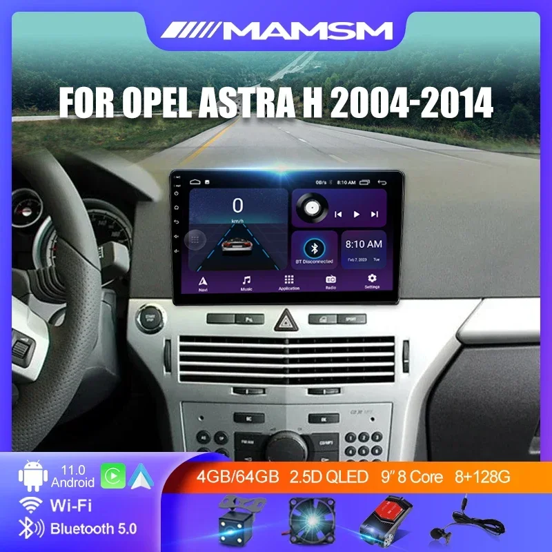 MAMSM-Car-Radio-For-Opel-Astra-H-2004-2014-Android-12-Multimedia-Video ...