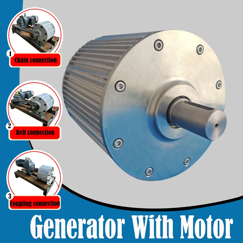 Low RPM 30KW 20KW 300RPM 48V 96V 110V 220V 380V Gearless Permanent ...
