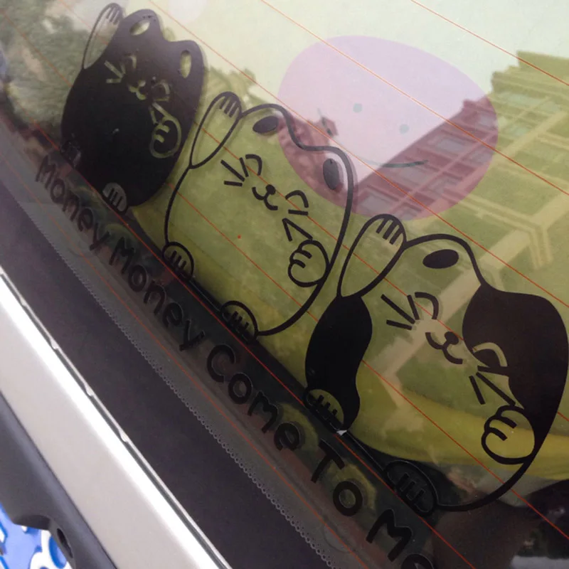 Lovely Cartoon Car Bumper Stickers and Decals Cute For Women Tail ...