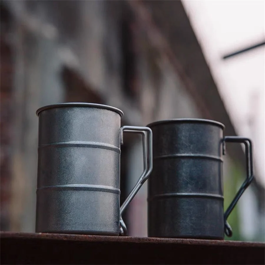 Outdoor-304-Stainless-Steel-Marco-Mug-Mug-Industrial-Style-Retro-Old ...