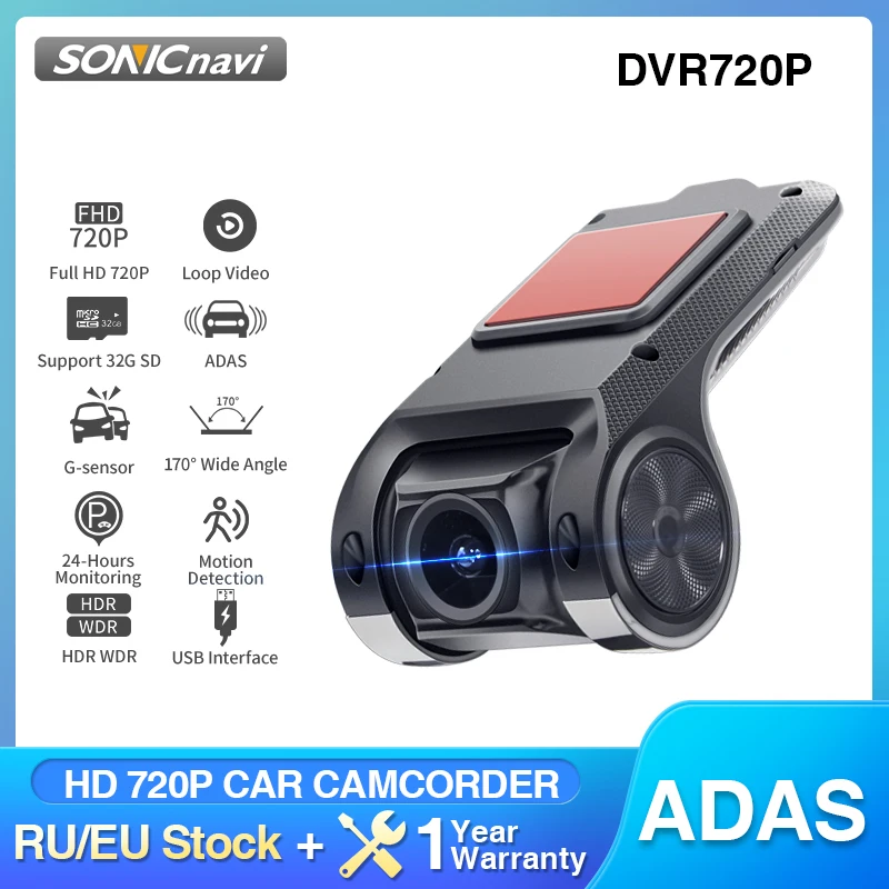 Dash Cam ADAS Car Electronic Dog USB AR Dash Cam Full HD 720P For ...