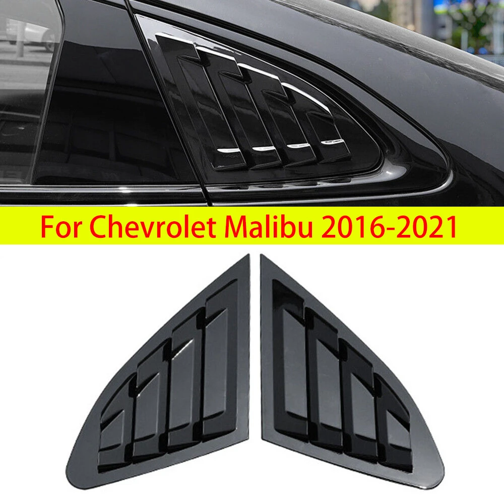 For Chevrolet Malibu 2016-2021 Car Rear Louver Window Side Shutter ...