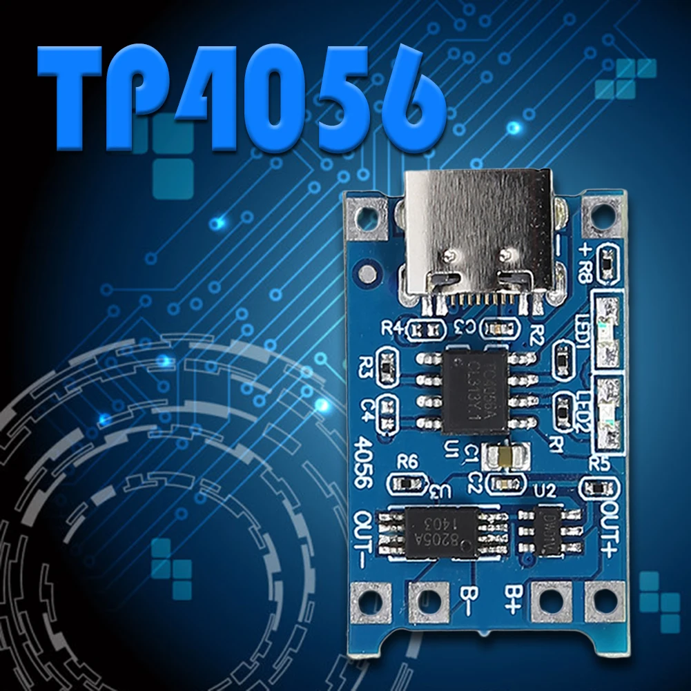 Generic 1-20pcs Tp4056 5v 1a Type-C Usb 18650 Lithium Charger Module ...