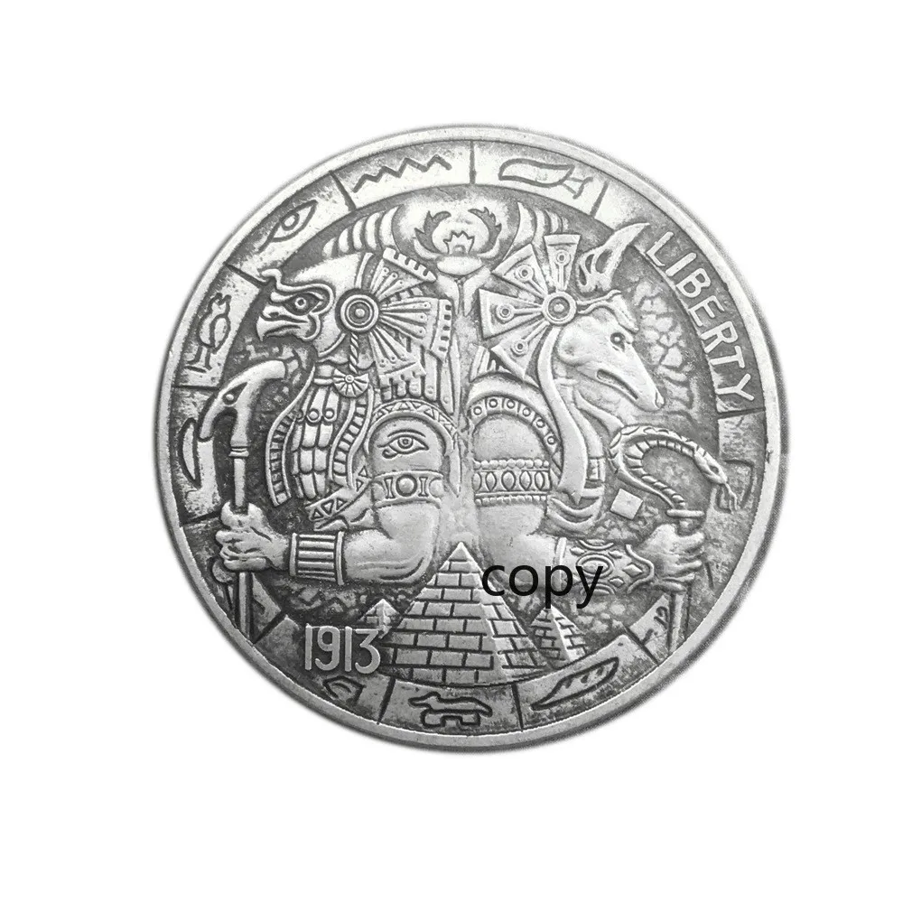 1Ps-Egypt-Death-Protector-1913-Coin-Commemorative-Home-Decoration ...