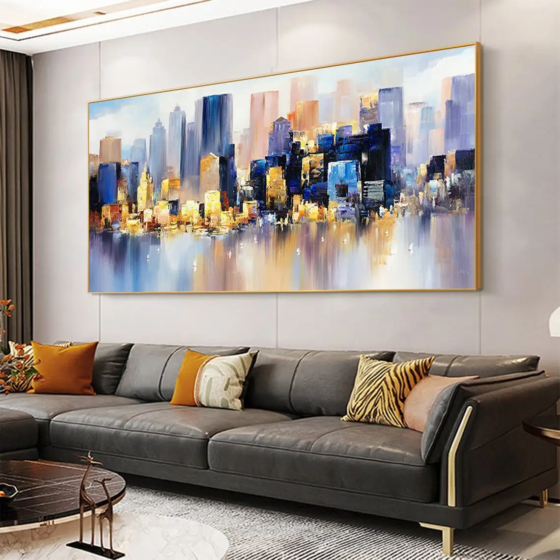 City Skyline Abstract Art