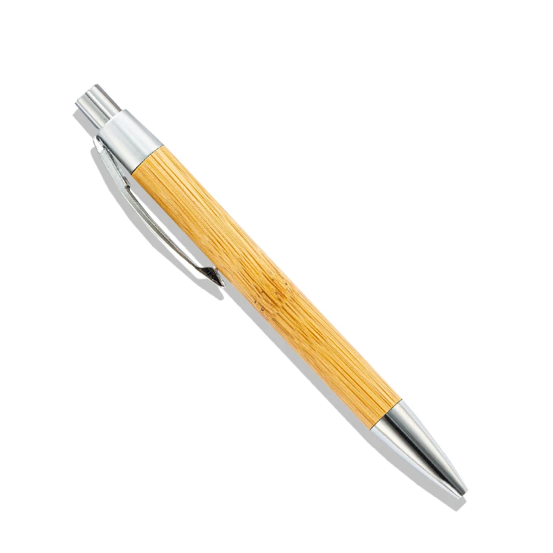 New Creative Bamboo Wood Ballpoint Pen 1.0mm Simple Shape Business ...
