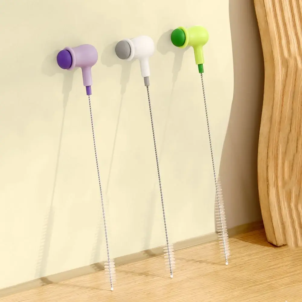 Reusable-Pea-Straw-Brush-Stainless-Nylon-Flexible-Straw-Cleaning ...