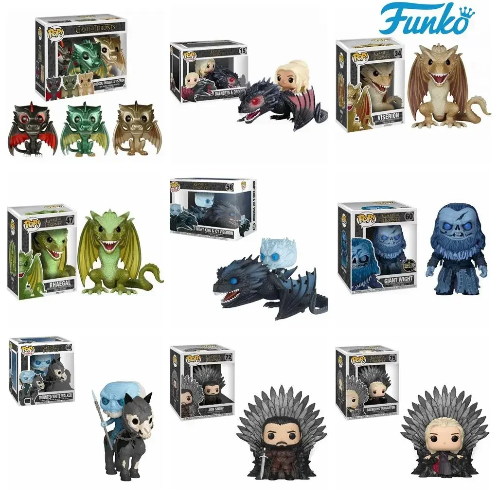 FUNKO Juego de Daenerys Drogon Rhaegal Viserion Rey de la Noche Gigante ...
