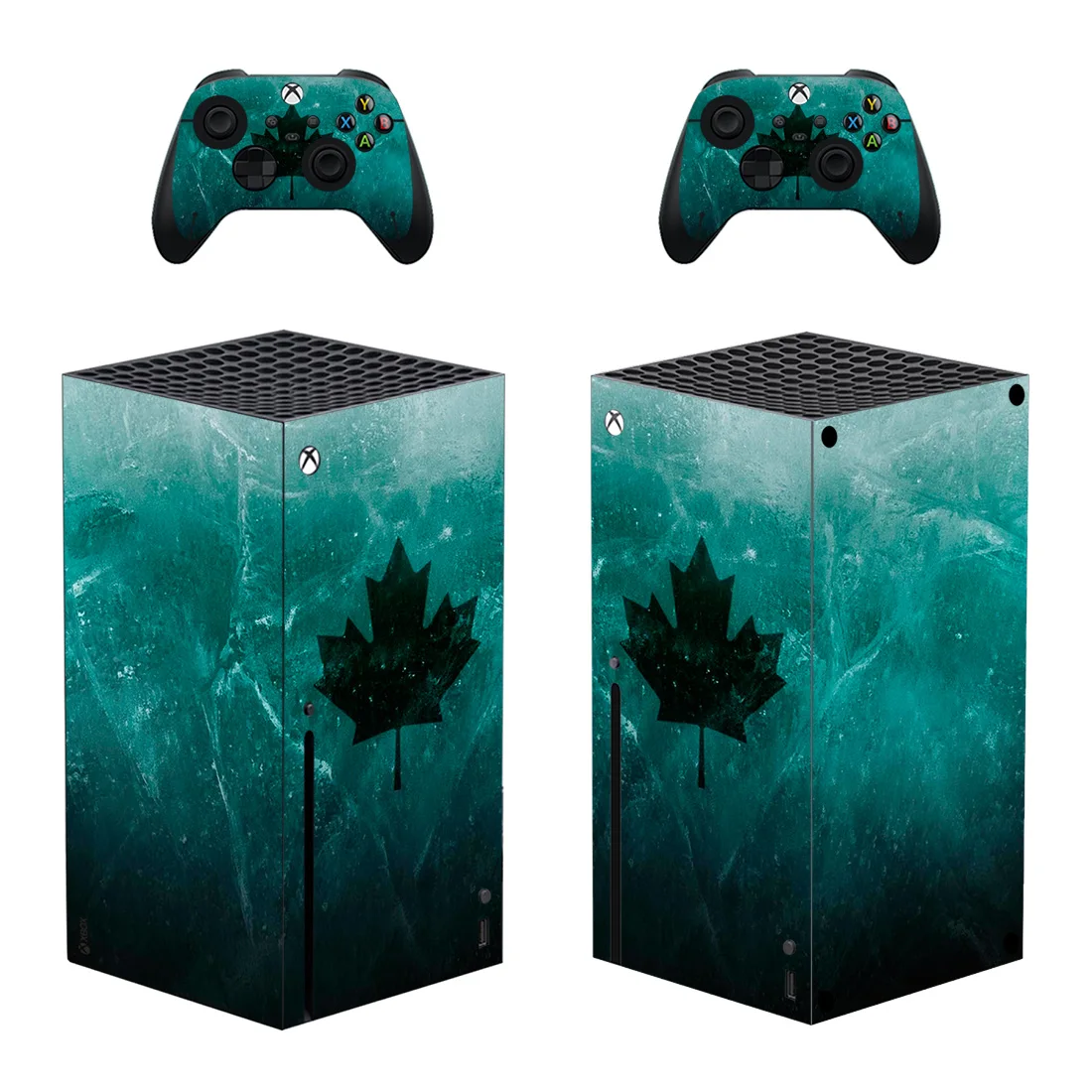 Green-Leaf-Weed-Skin-Sticker-Decal-Cover-for-Xbox-Series-X-Console-and ...