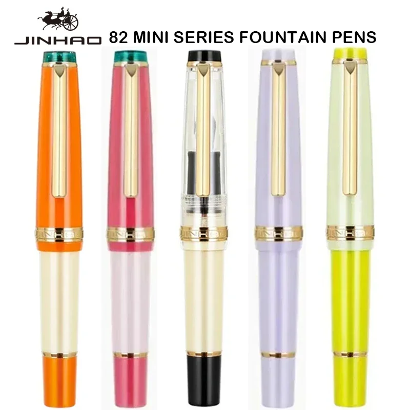 JinHao 82 MINI Fountain Pen Color Match Acrylic Pen Spin EF F M Nib ...