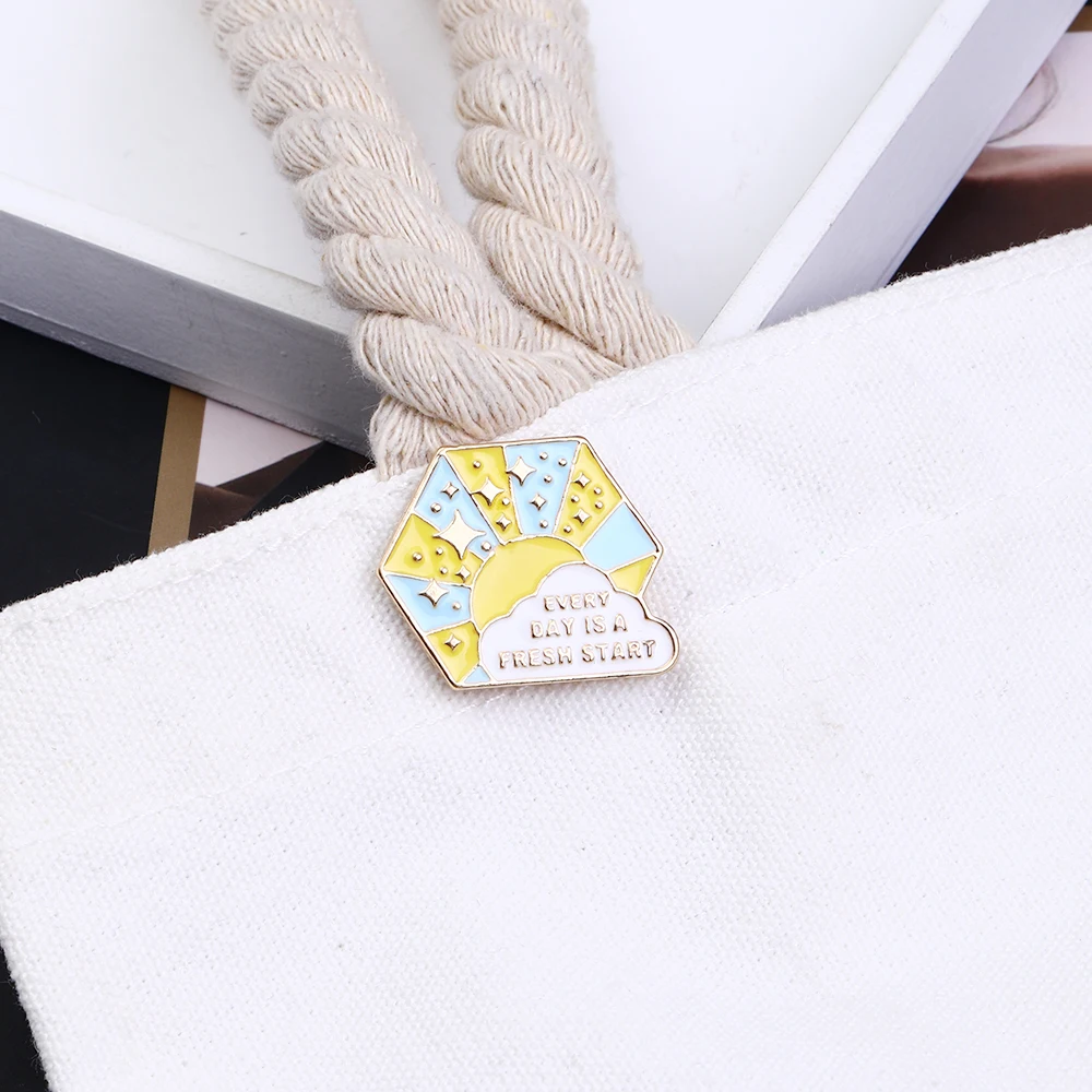 Classic-Wish-Hope-Letter-Pins-Everyday-Is-A-Fresh-Start-Brooches-Stars ...