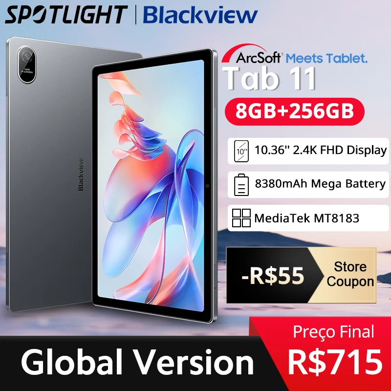 Blackview-Tab 11 WiFi Tablet, 8GB + 256GB, 10.36 ", 2.4K FHD + Display ...
