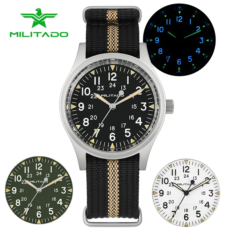 Militado-36mm-Military-Watch-VH31-Quartz-Stainless-Steel-Sapphire ...